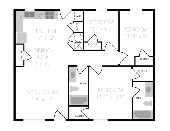 2 & 3 Bedroom Apartments in Batavia, OH | Hangar Flats